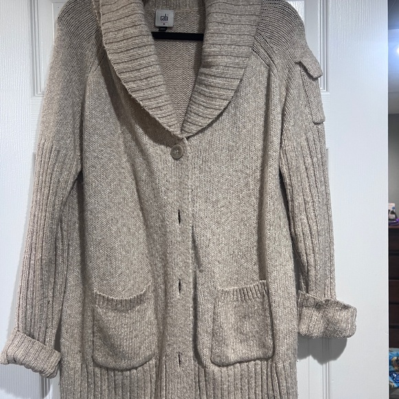 CAbi | Sweaters | Cabi Womens Knit Cardigan In Cream | Poshmark
